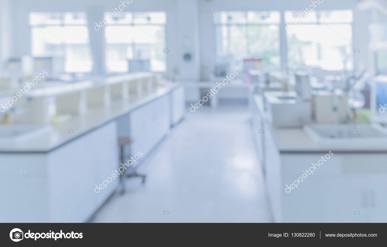 Blur Image Modern Laboratory Pharmacy Background Usage Stock Photo by ...