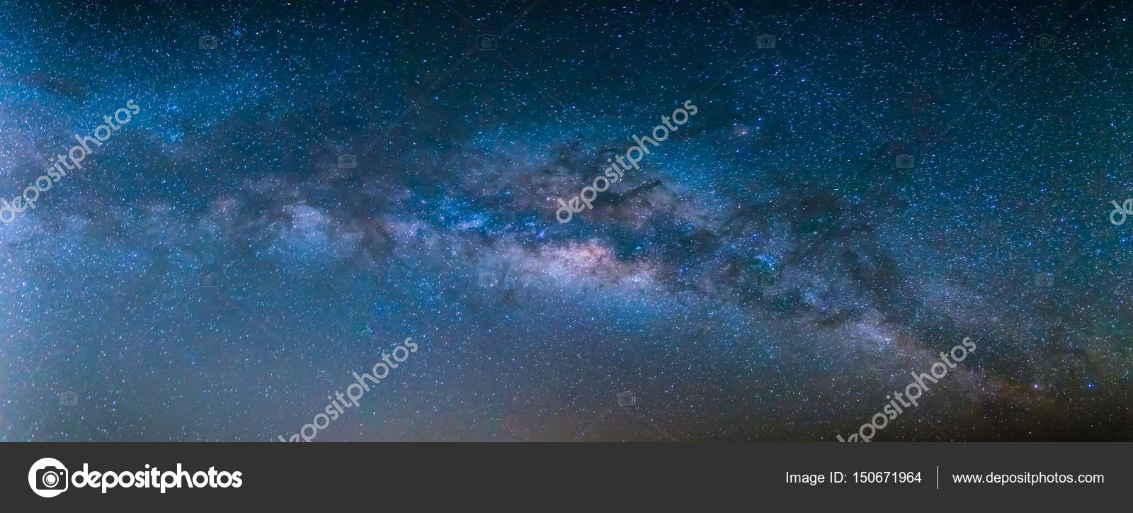 Beautiful blue sky and milky way. ⬇ Stock Photo, Image by © coffmancmu ...