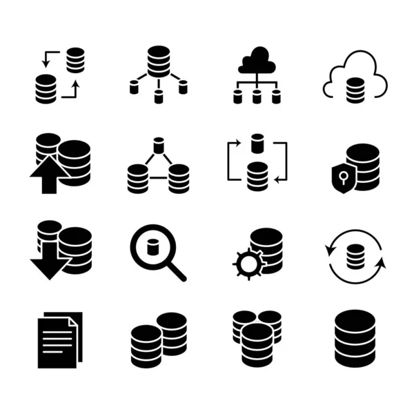 Vector database icon set Stock Vector Image by ©annexs #58913289