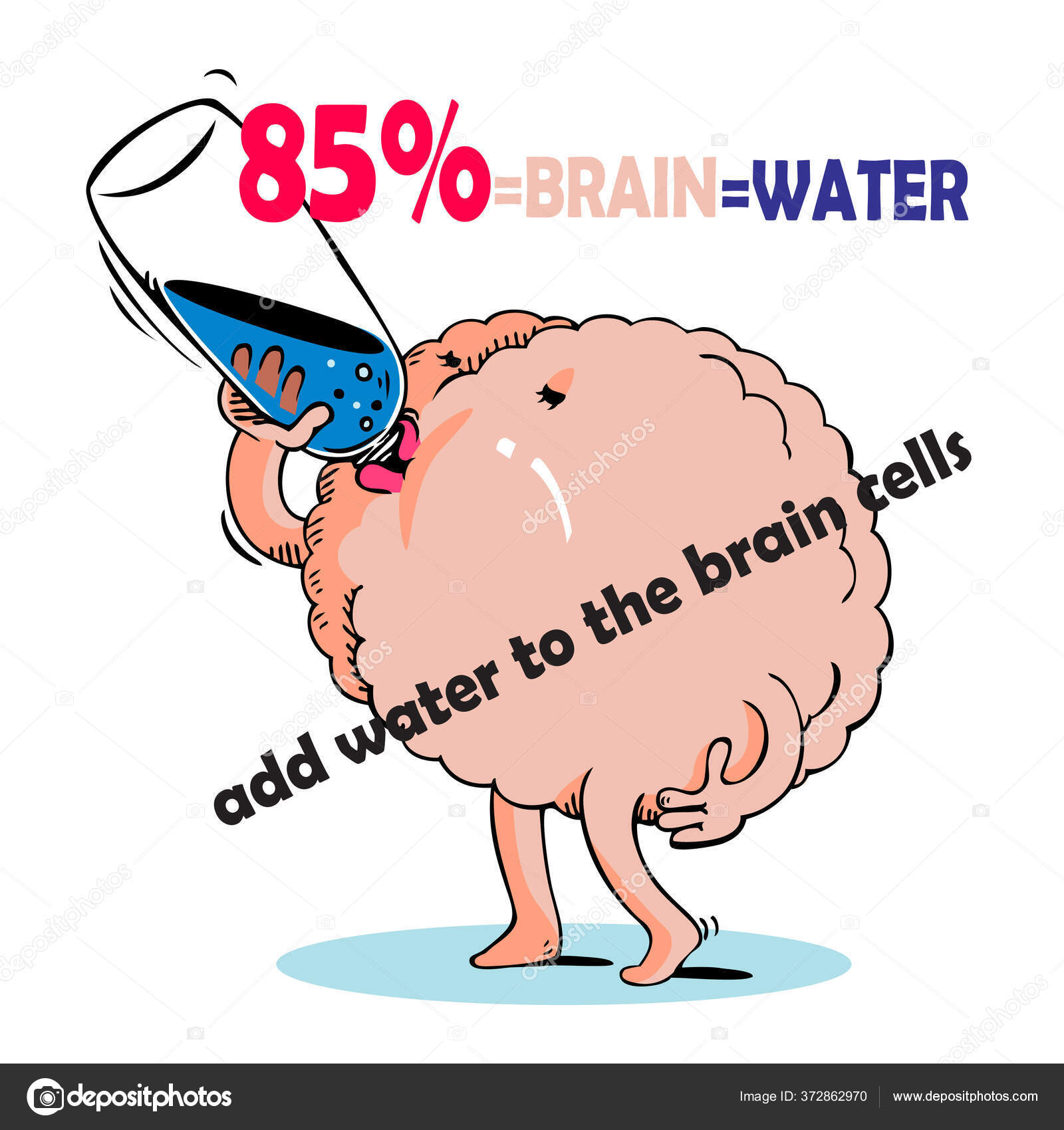 Water Brain Cells Stock Illustration by ©ann131313 #372862970