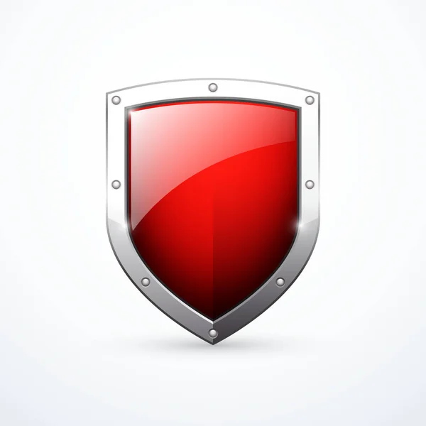 Red security shield — Stock Vector © tiloligo #13314720
