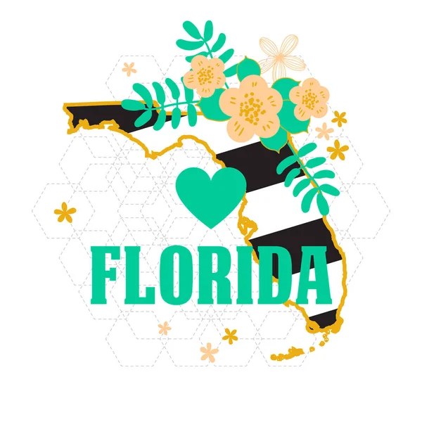 ᐈ Outline of the state of florida stock vectors, Royalty Free florida ...