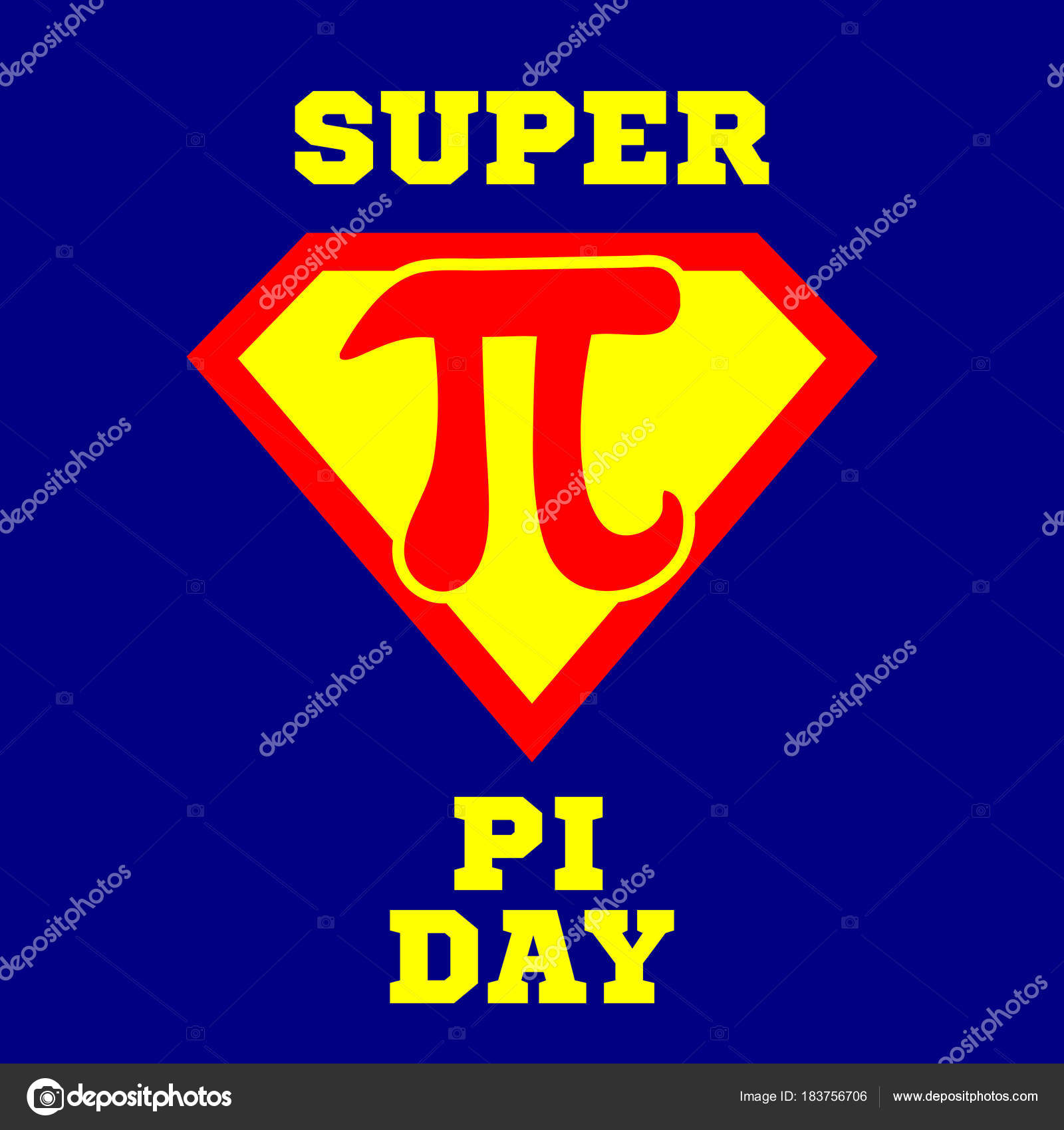 Super Pi Day. Superhéroe. ¡Feliz Día del Pi! Celebra el Día del Pi ...