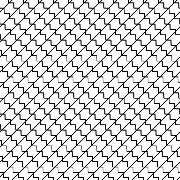 Seamless black and white minimal geometric pattern vector background. Perfect for wallpapers ...
