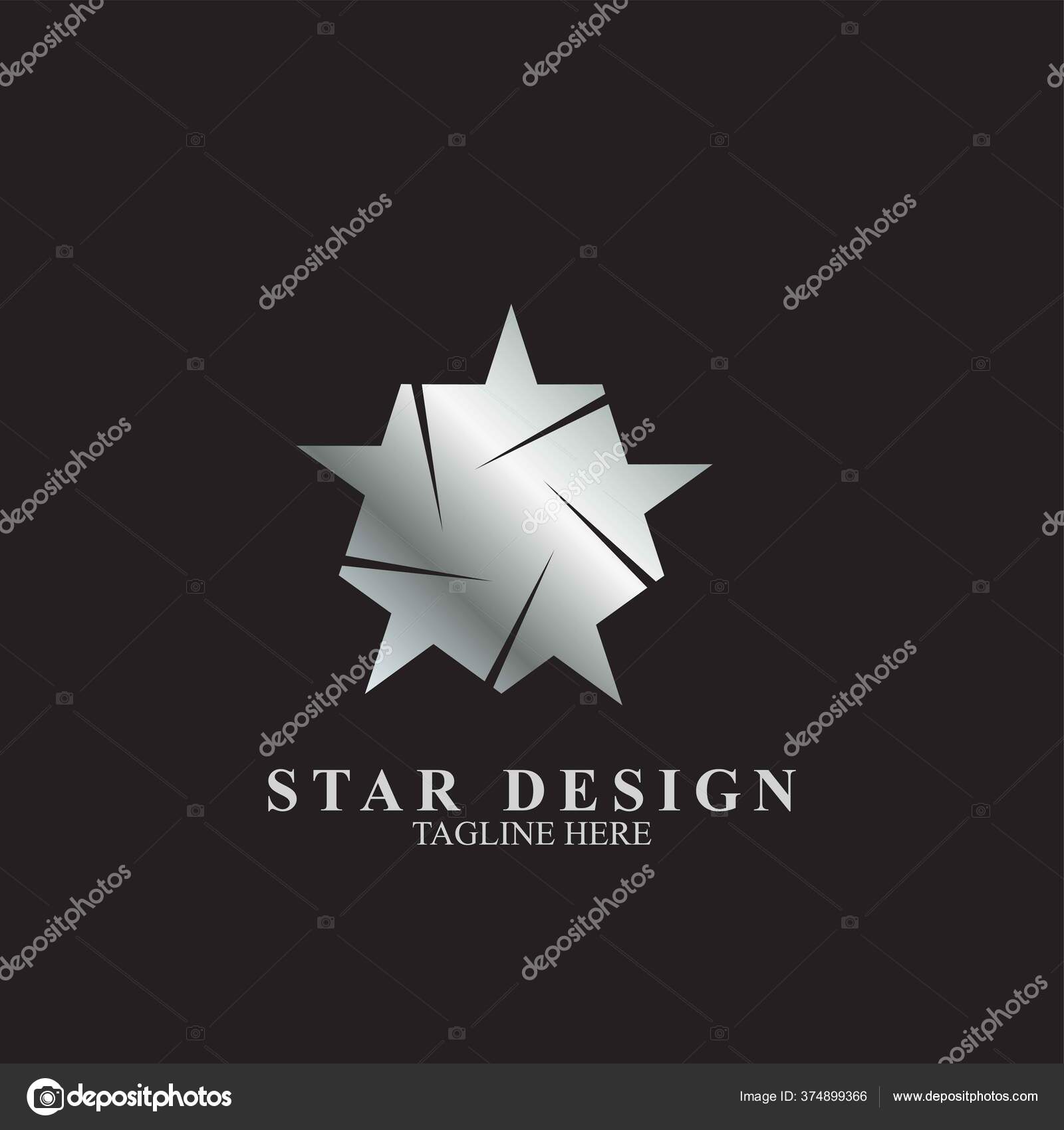 Premium Star Logo Design Abstract Icon Star Vector Template — Stock ...