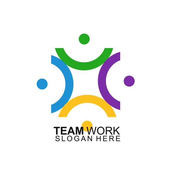 Team Work Logo Design Modern Social Network Team Logo Design Stock ...