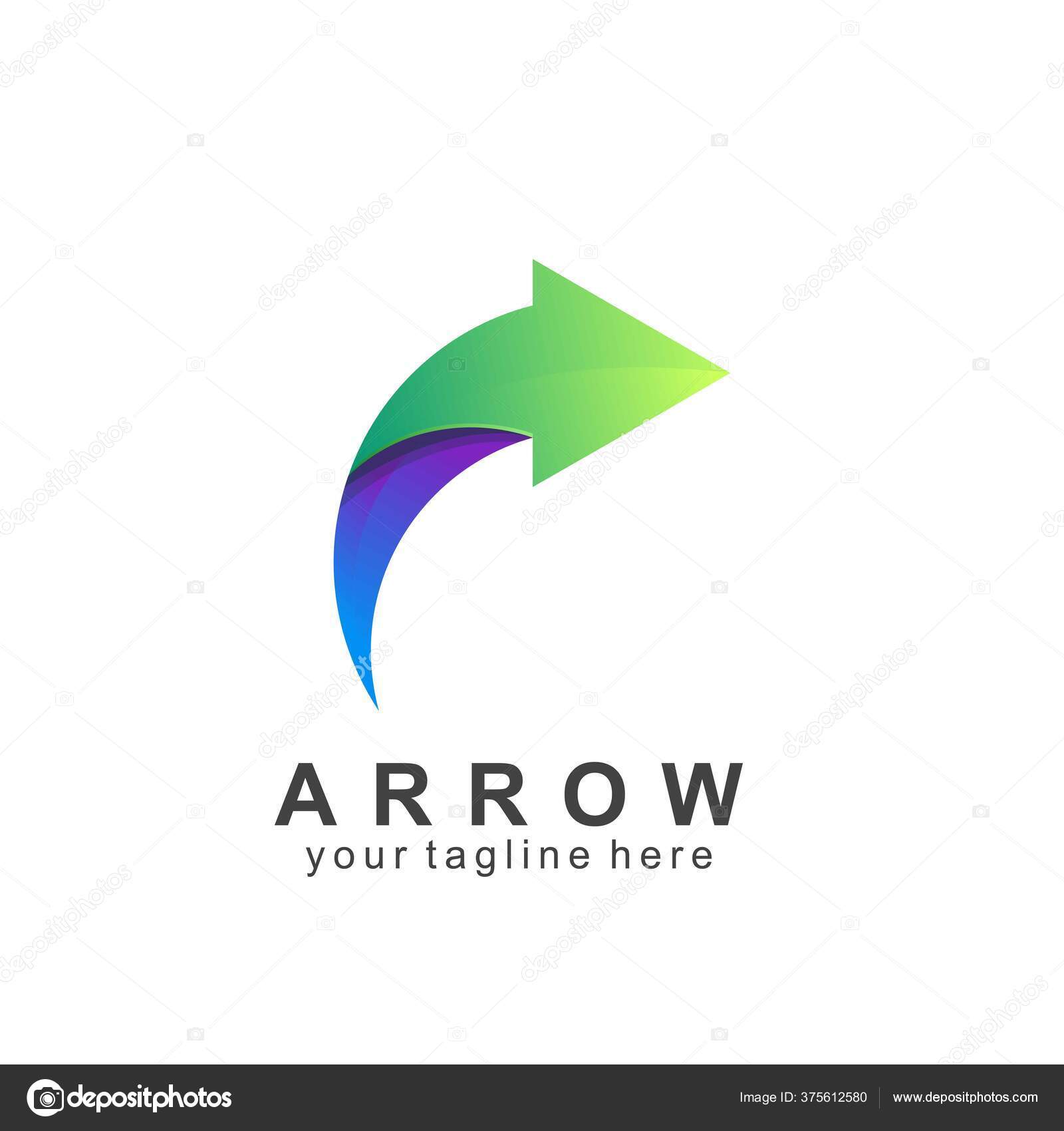 Arrow Logo Colorful Design Creative Design Icon Arrow Vector ...