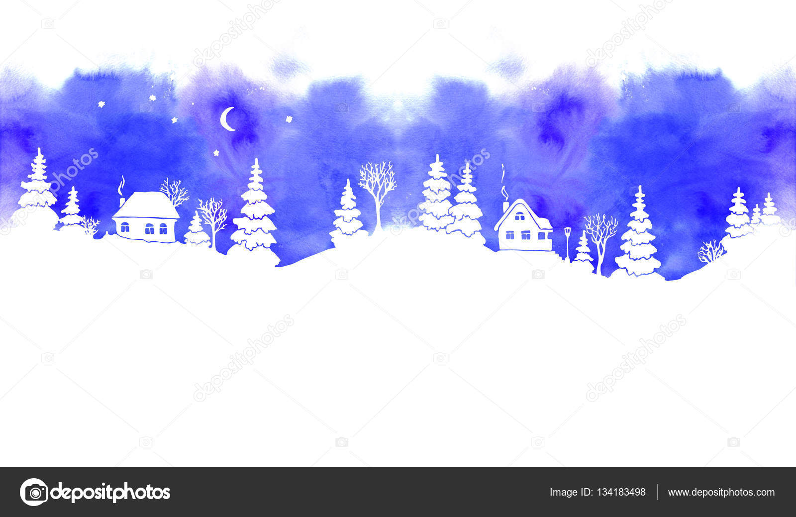 Winter Landscape Silhouette