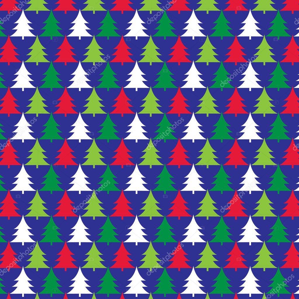 Ornament christmas trees pattern Stock Vector by ©scrapster 125906510
