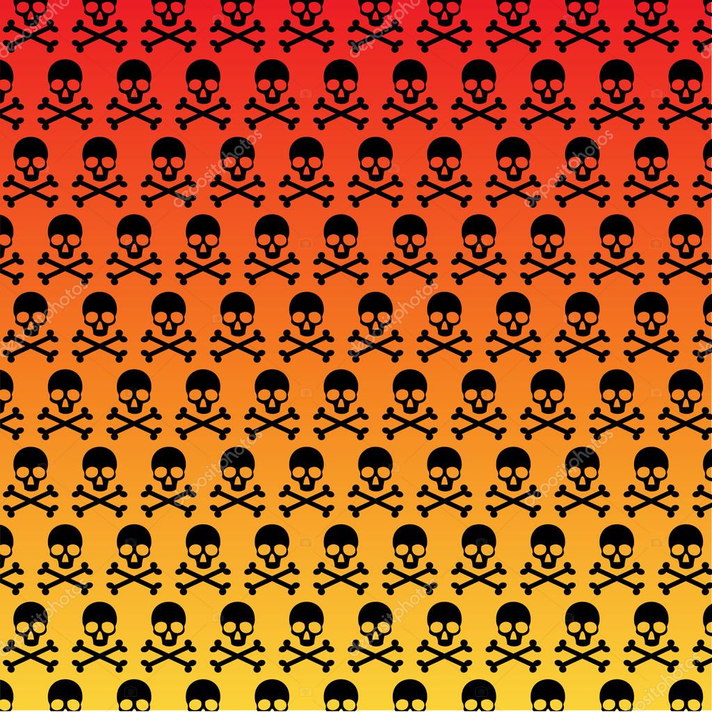 Skulls and crossbones background Stock Vector by ©scrapster 126349328