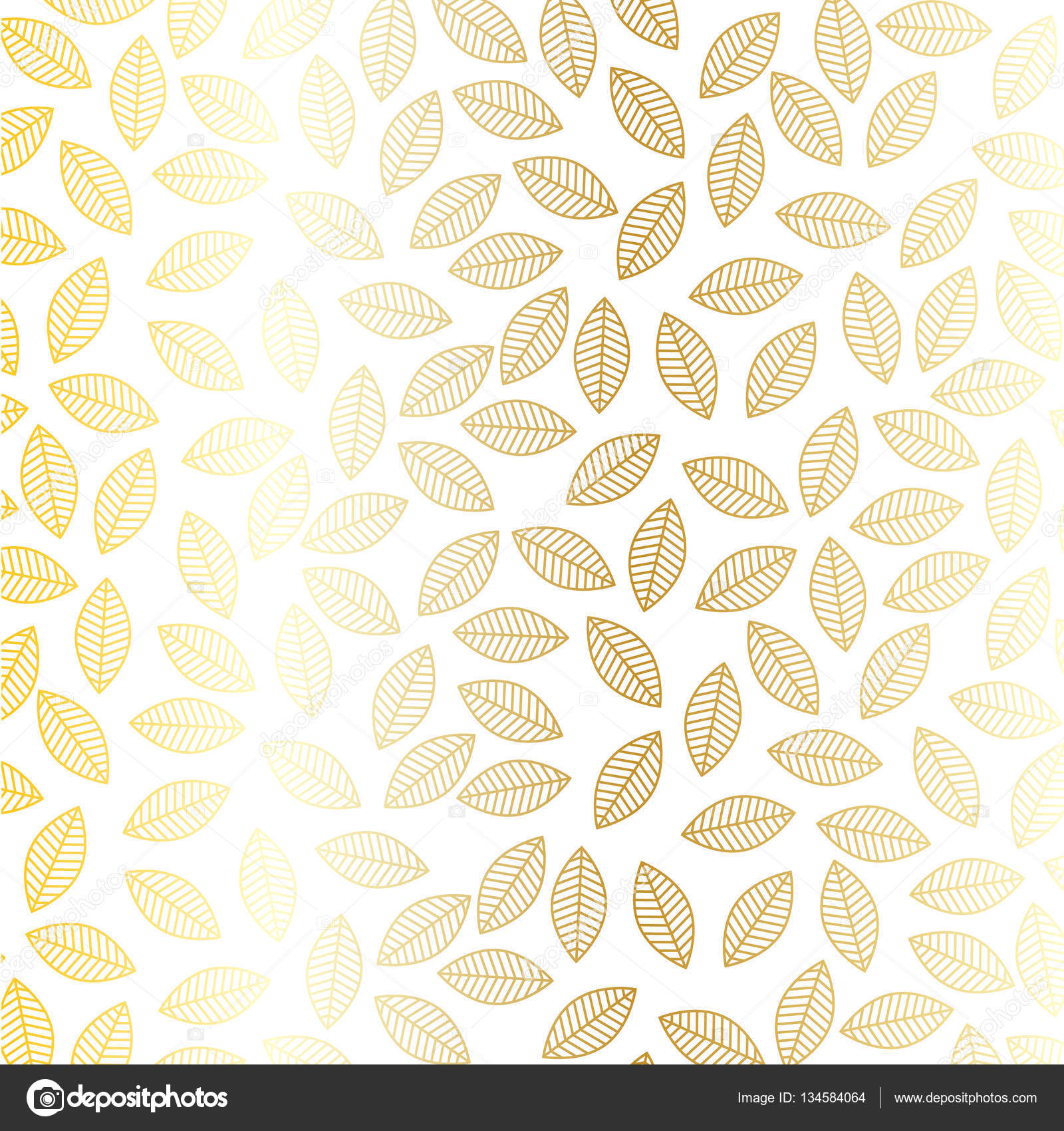 Golden leaves pattern Stock Vector Image by ©scrapster #134584064