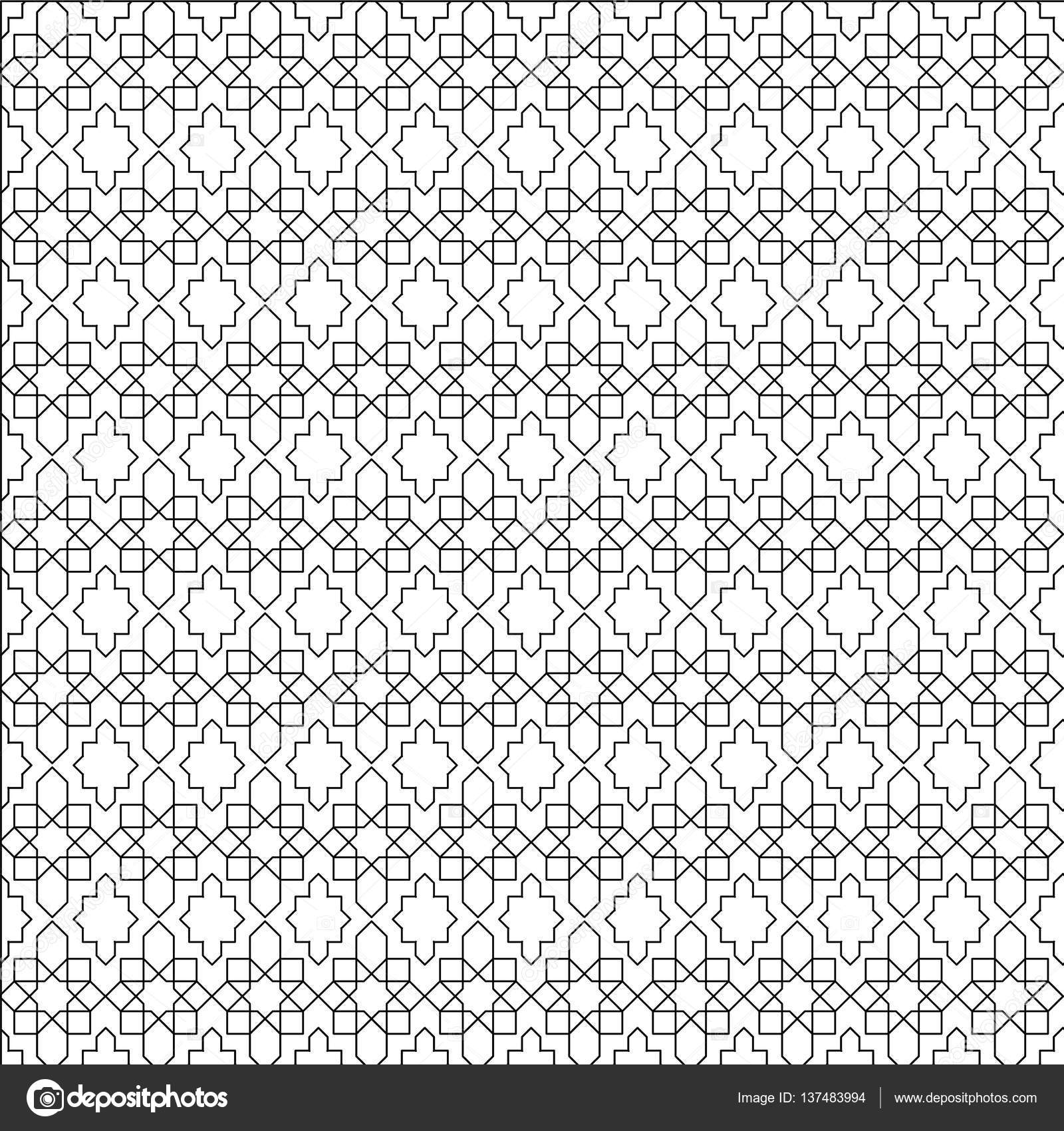 Moroccan geometric pattern — Stock Vector © scrapster #137483994