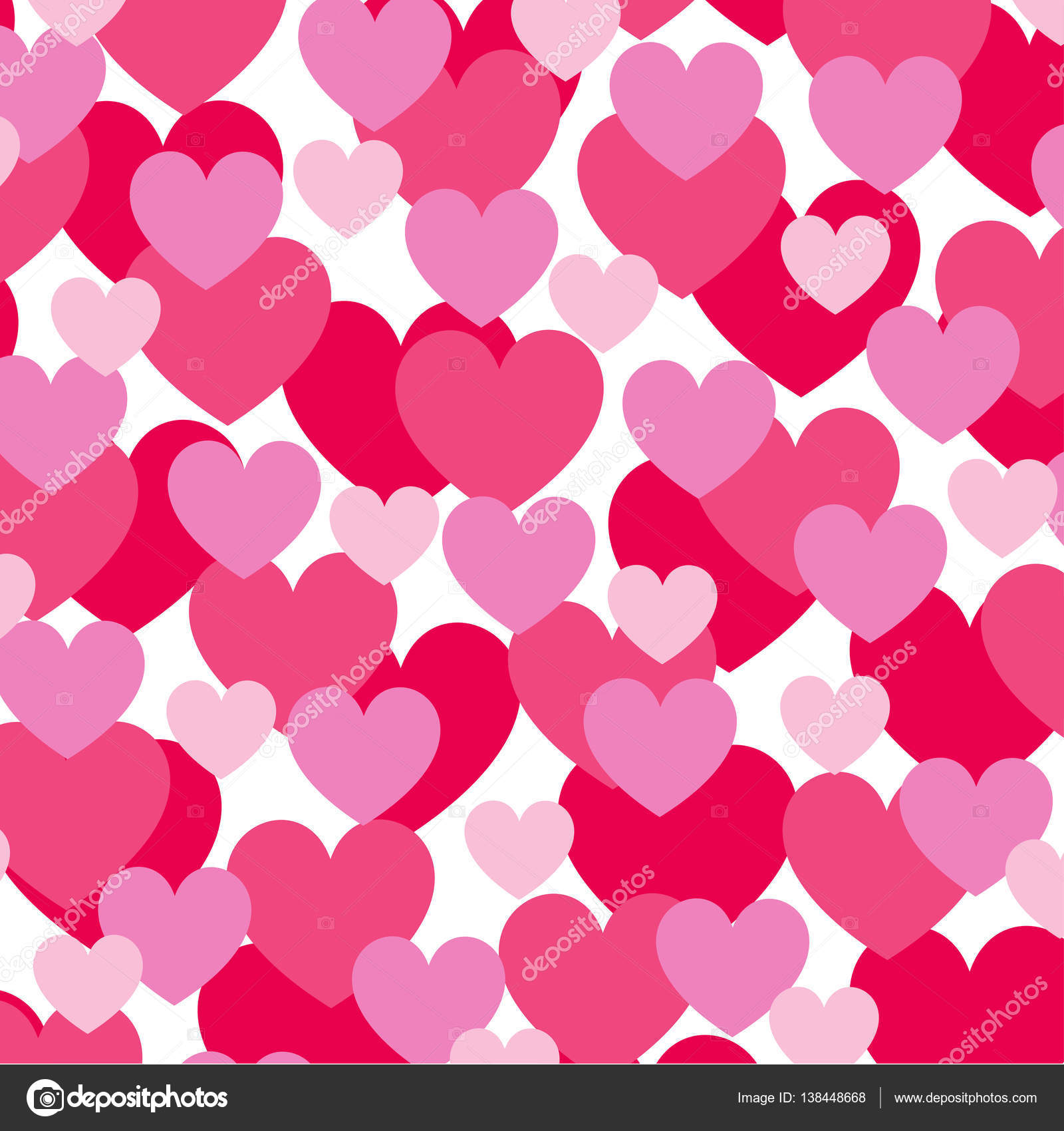 Overlapping heart pattern Stock Vector Image by ©scrapster #138448668