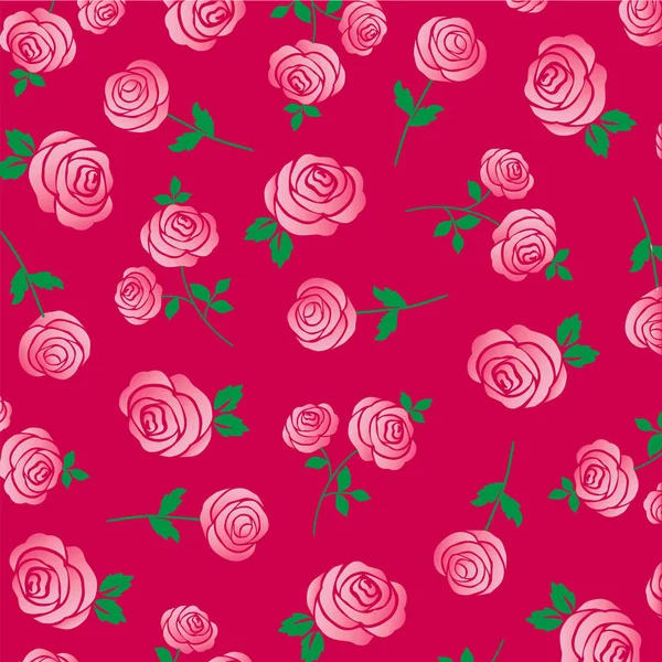 Pink Rose Pattern Wallpapers