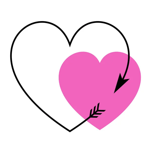 Heart shaped arrow | Heart shaped arrow — Stock Vector © scrapster ...