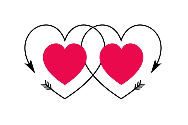 Heart shaped arrow | Heart shaped arrow — Stock Vector © scrapster ...