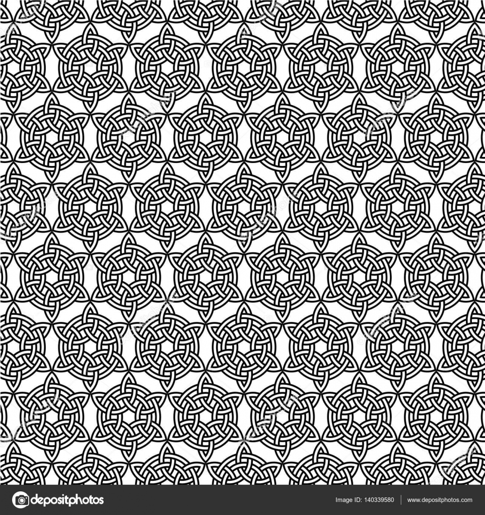 Outline circular celtic knot pattern Stock Vector Image by ©scrapster ...