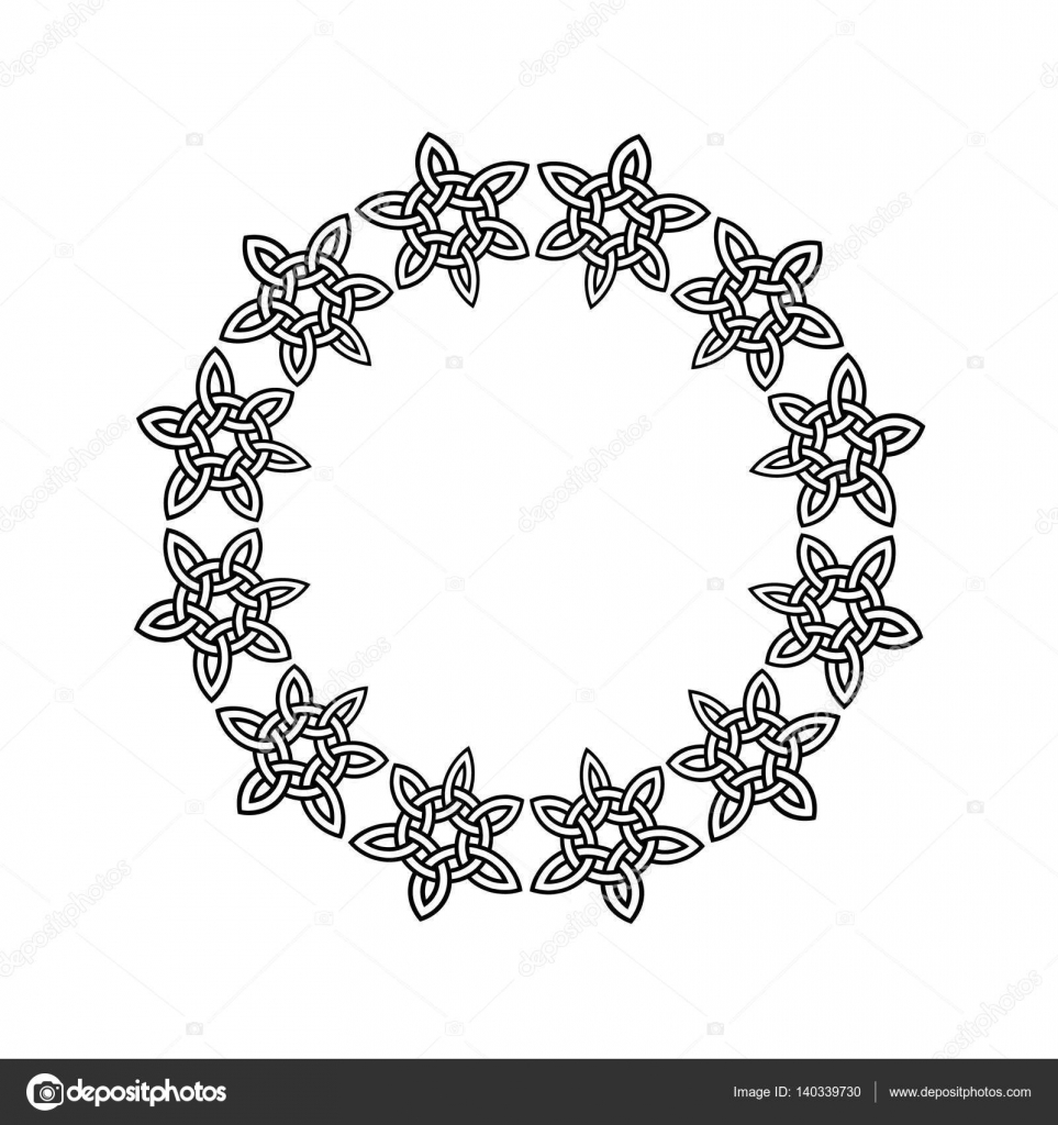 Celtic knot black frame Stock Vector by ©scrapster 140339730