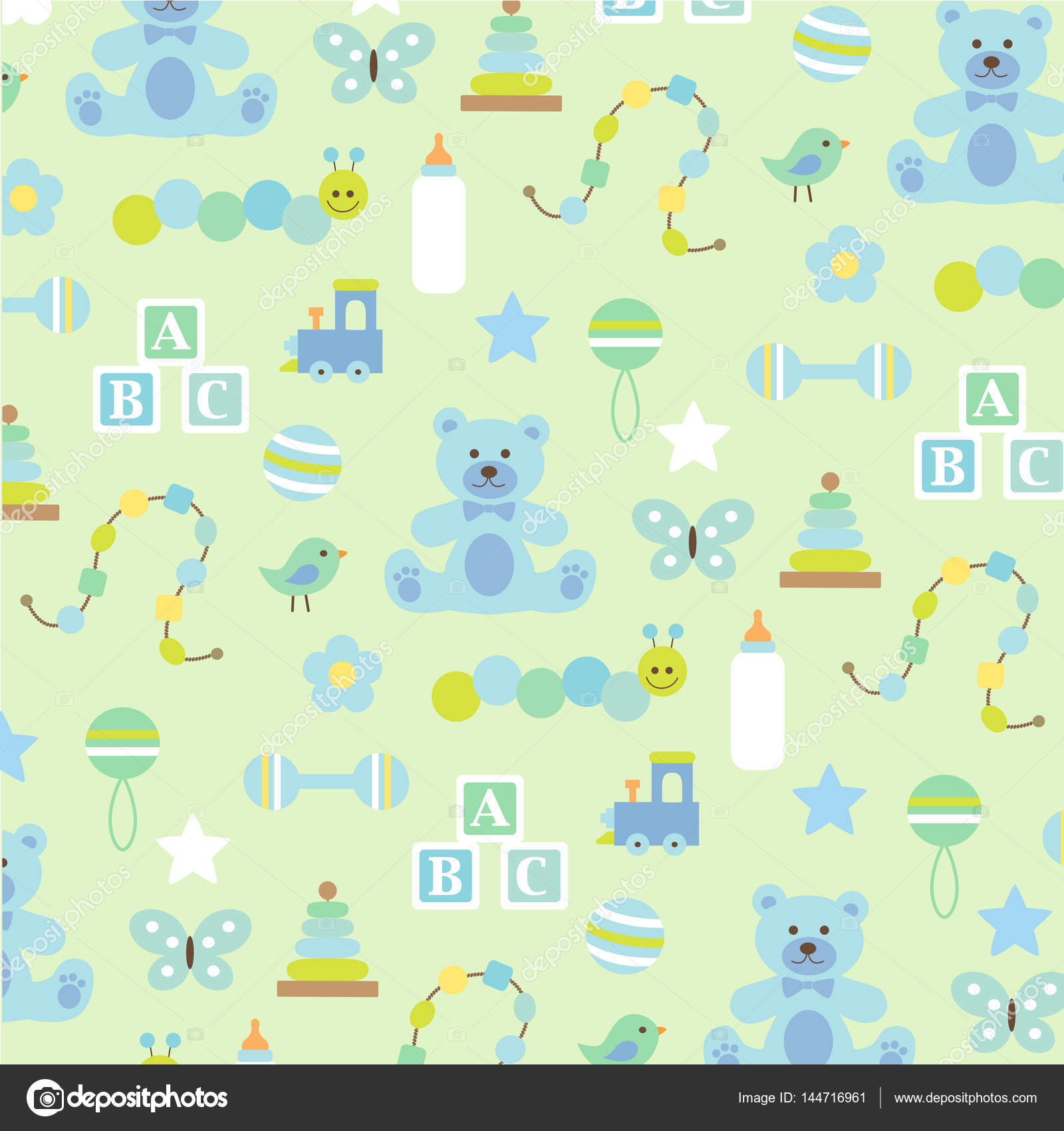 Baby pattern background Stock Vector by ©scrapster 144716961