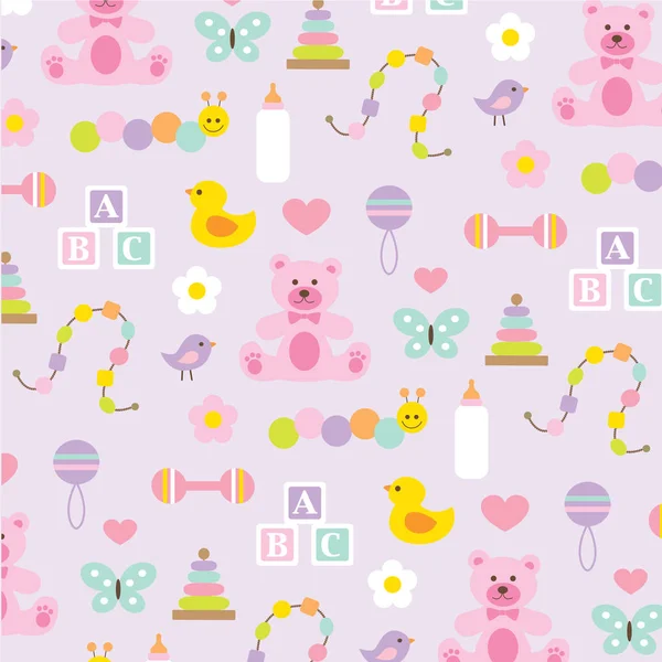 Baby pattern background — Stock Vector © scrapster #144716961