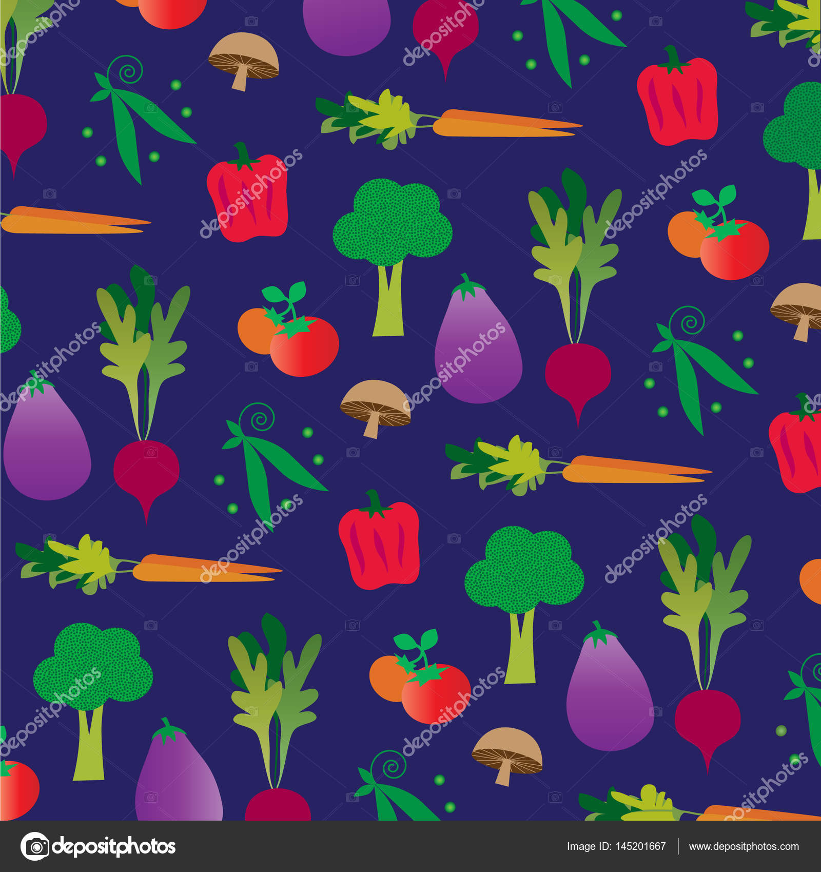 Dibujos animados patrón vegetal Vector de stock por ©scrapster 145201667