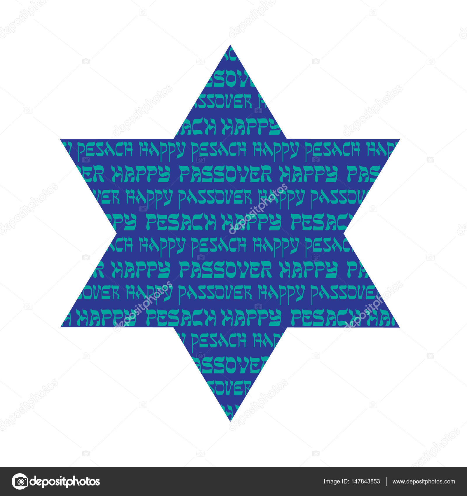 Passover pattern on blue Jewish star Stock Vector by ©scrapster 147843853
