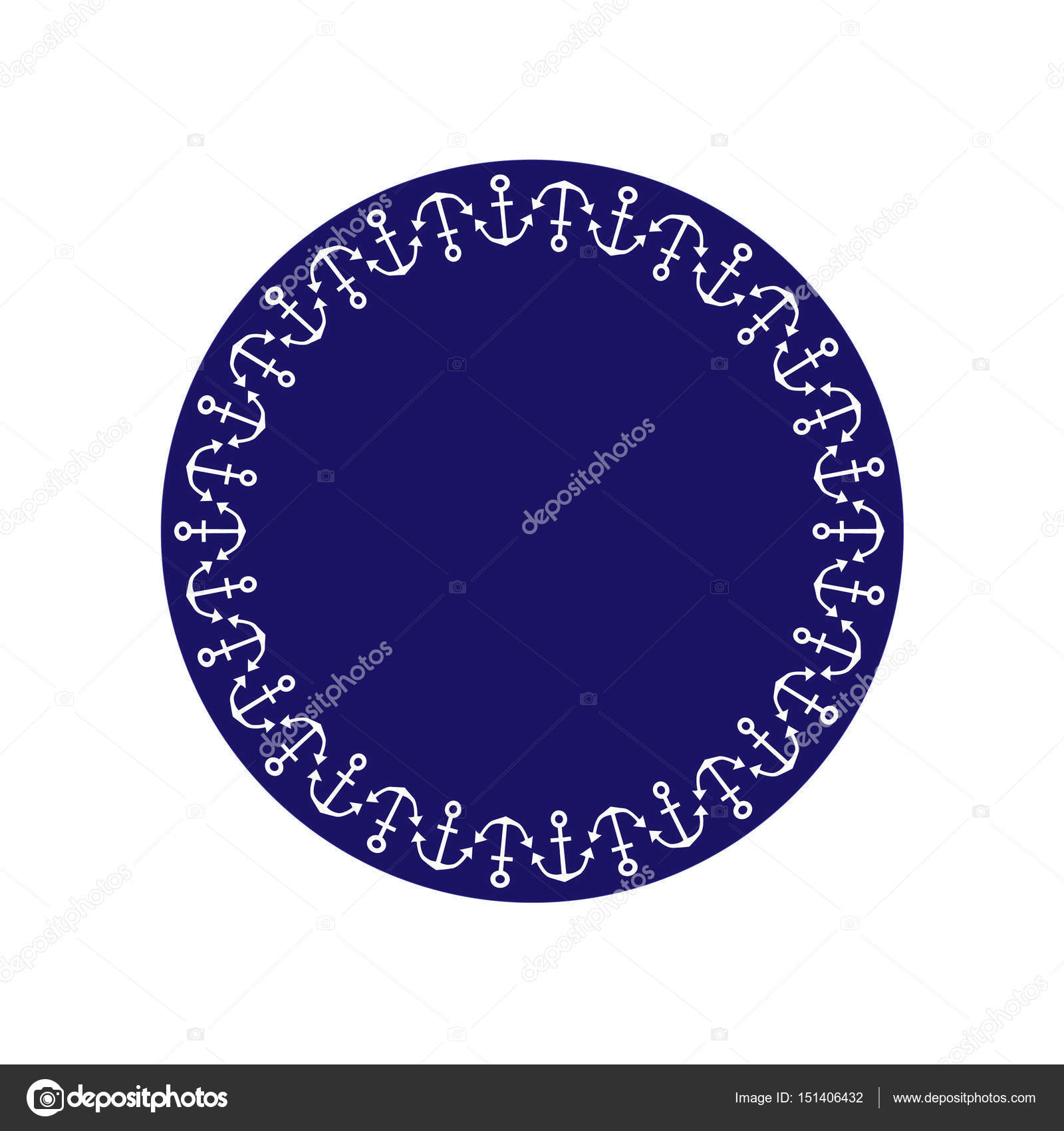 Nautical ship wheel circle frame Stock Vector Image by ©scrapster ...