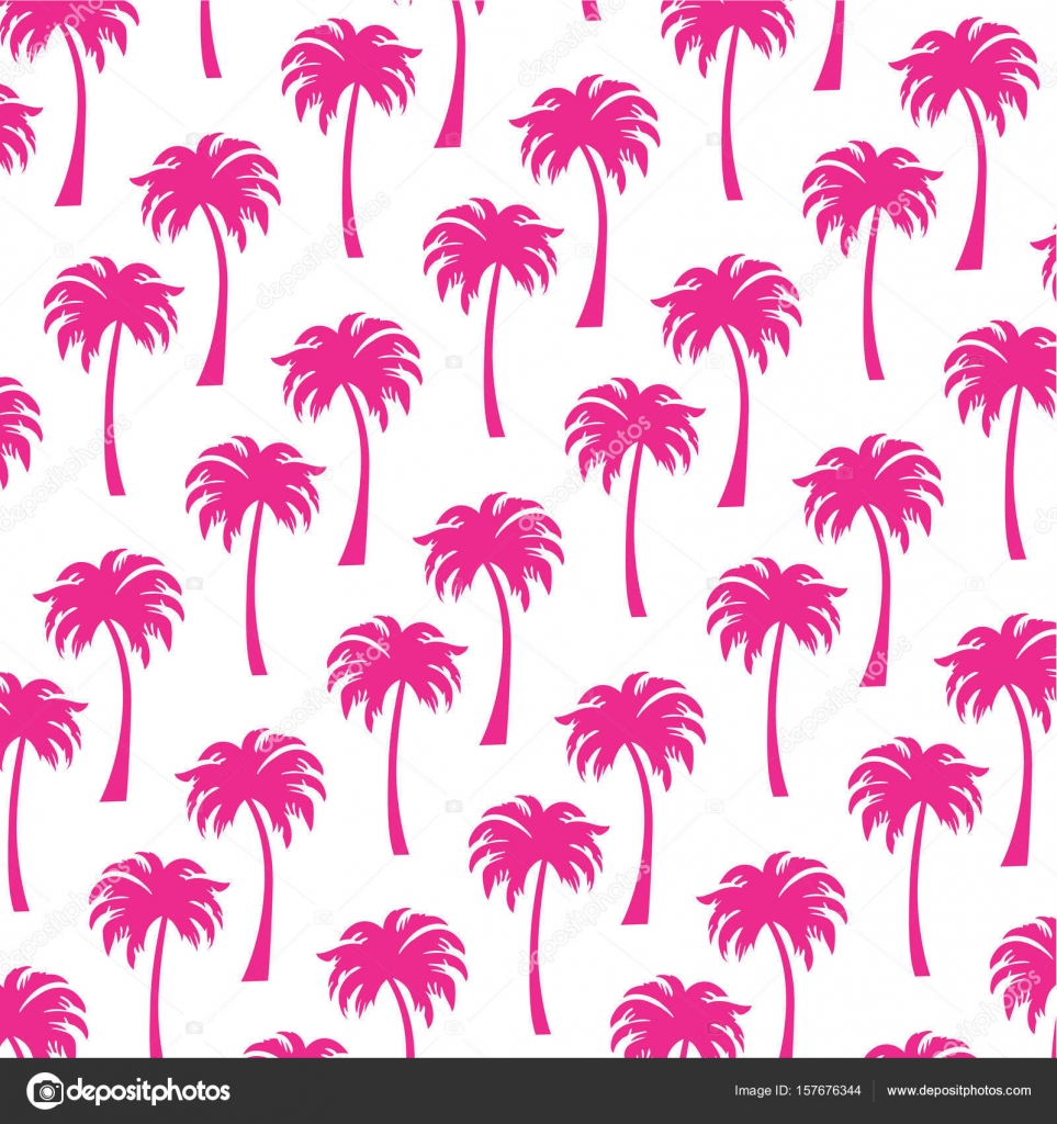 Tropical palm trees pattern Stock Vector by ©scrapster 157676344