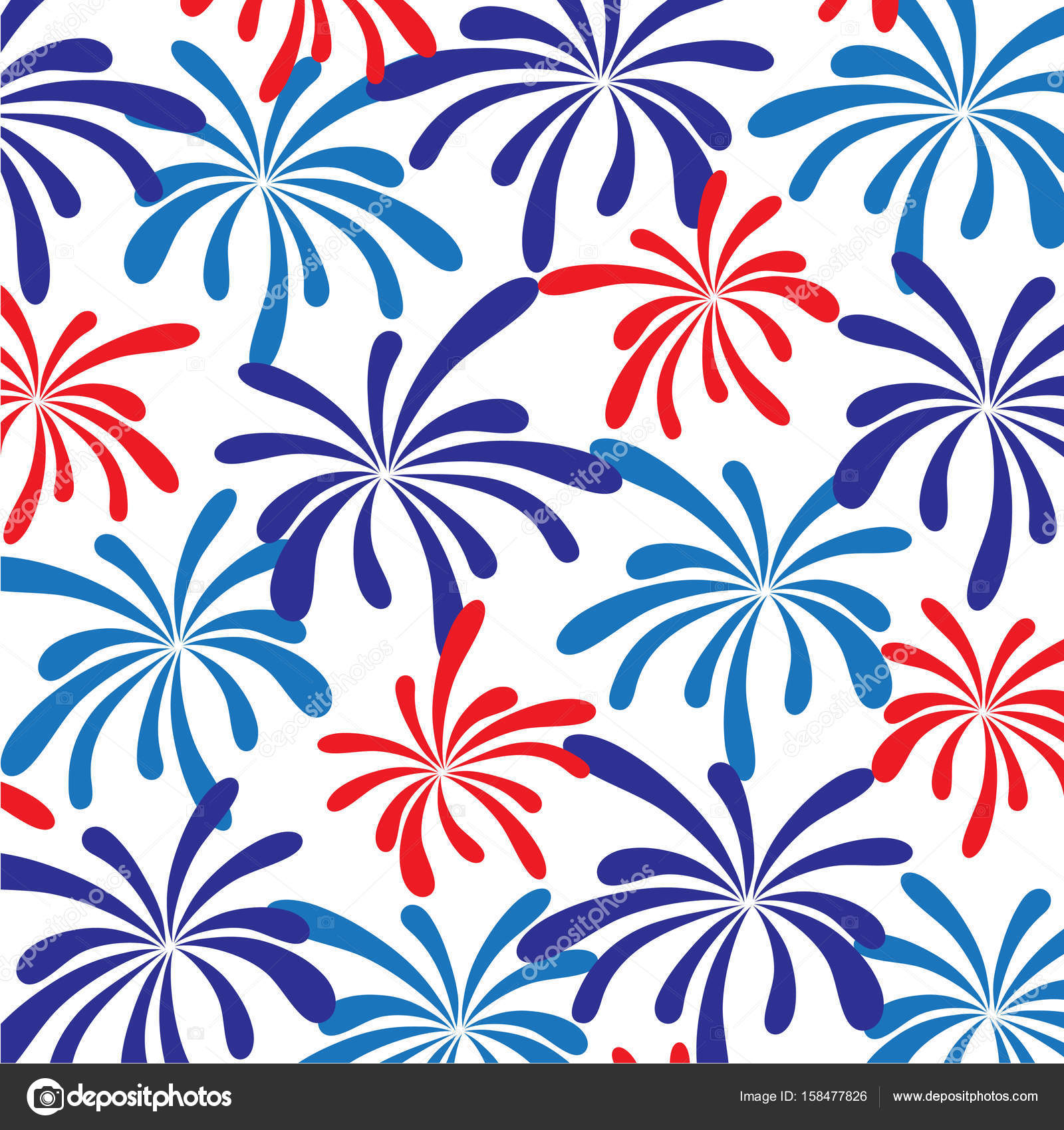 Fireworks seamless pattern Stock Vector by ©scrapster 158477826