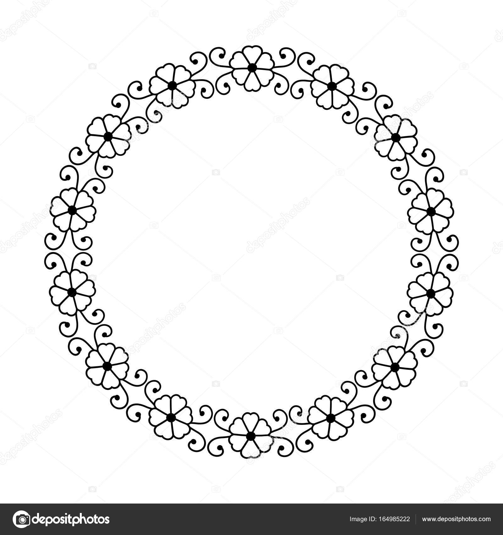 Round frame design Stock Vector by ©scrapster 164985222