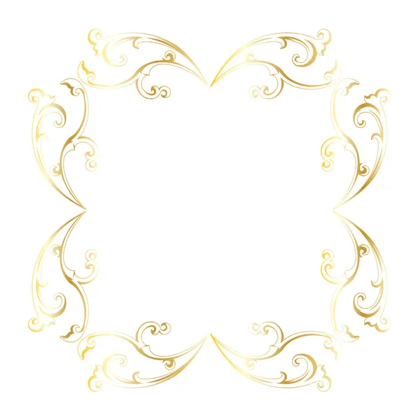 Gold Scroll Border