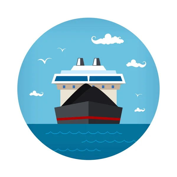 Barcaza de carbón imágenes de stock de arte vectorial | Depositphotos