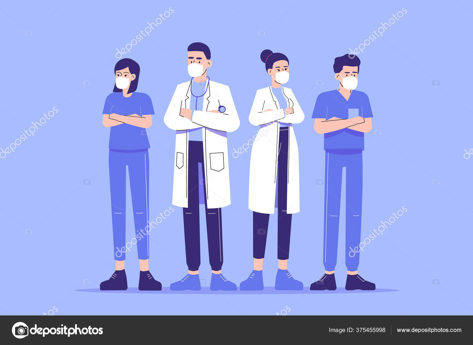 Doctors Saving Lives Concept Doctors Nurses Medical Personnel Staff ...