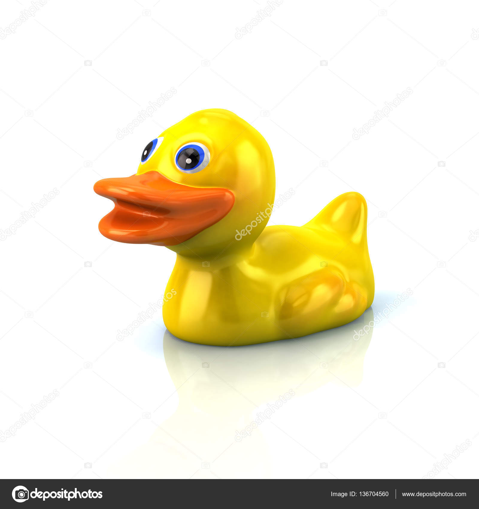 Yellow duck toy icon Stock Illustration by ©valdum #136704560
