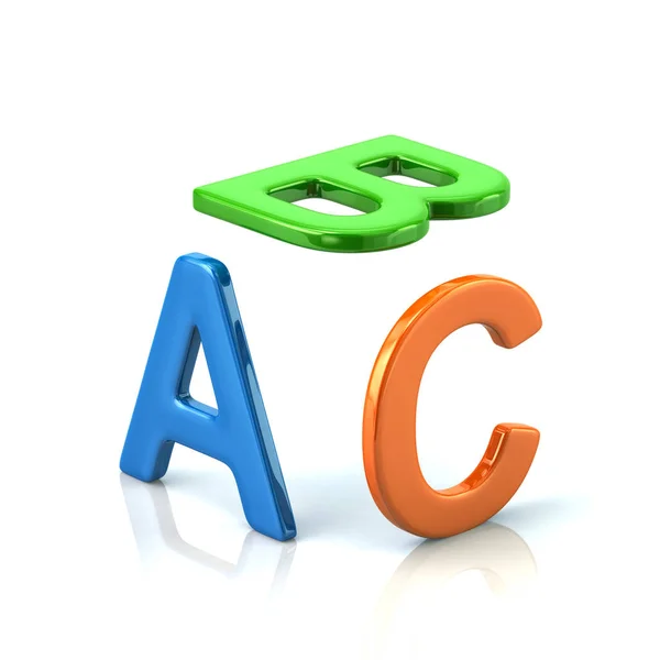 Abc Letters Isolated White Background Stock Photo by ©valdum 203598786