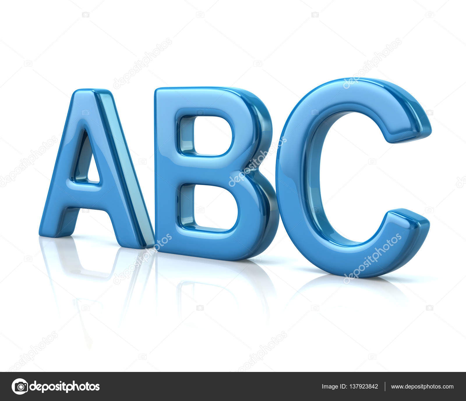 Letras azules de Abc — Fotos de Stock © valdum #137923842