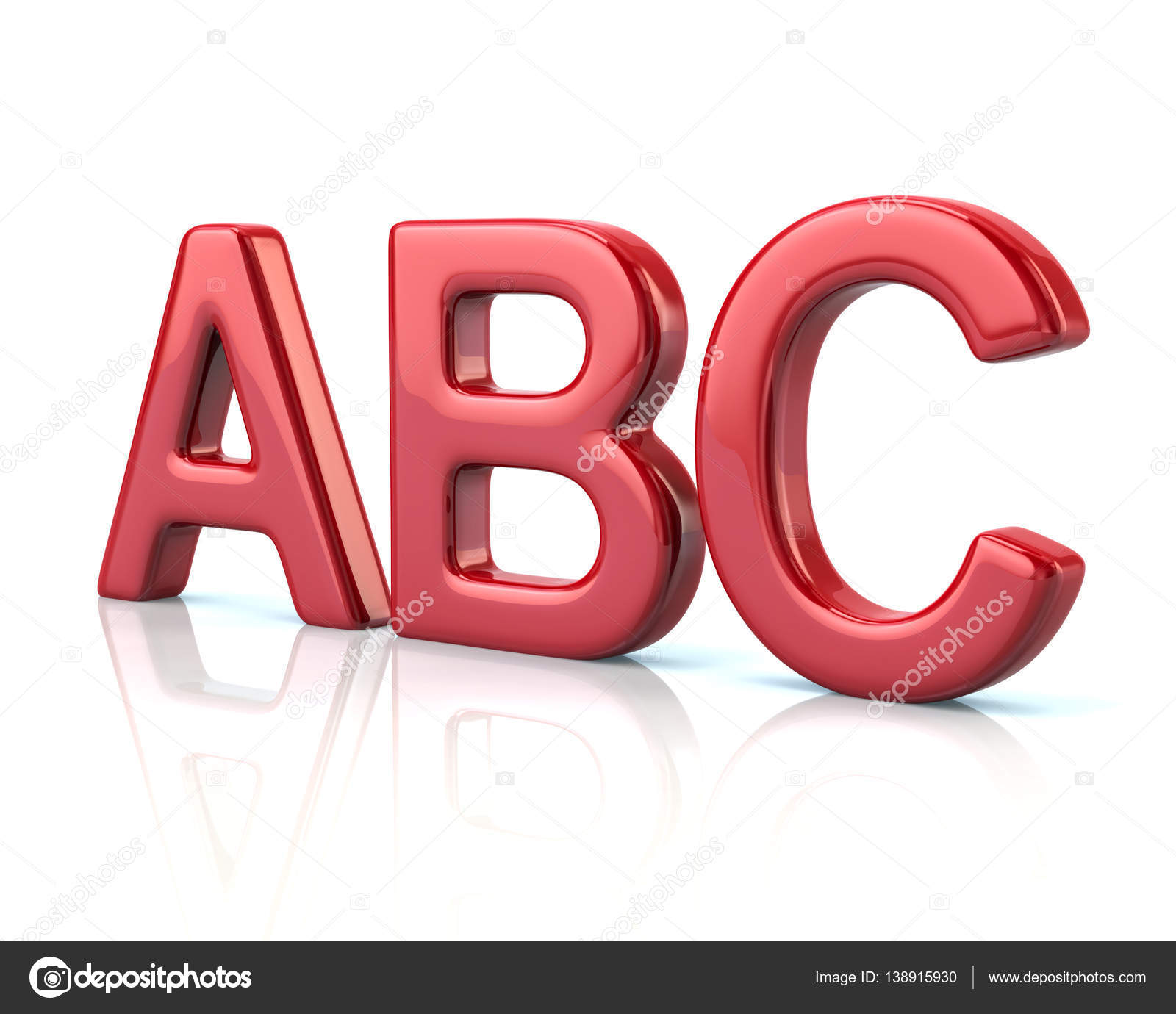 Red ABC letters 3d illustration Stock Photo by ©valdum 138915930