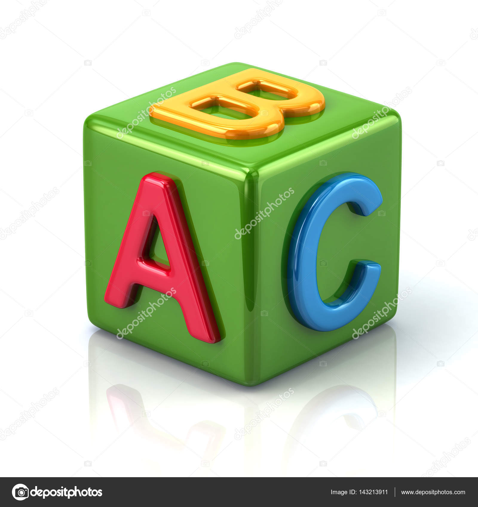 Green abc block Stock Photo by ©valdum 143213911