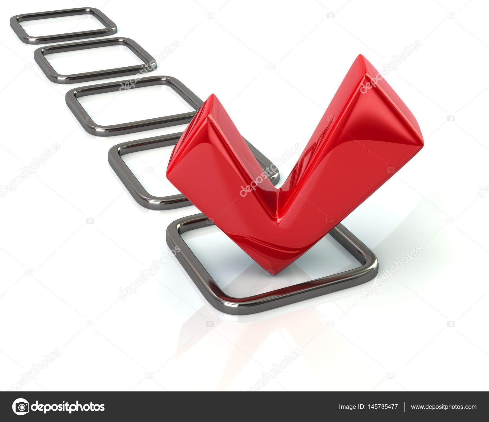 Check list and red tick sign — Stock Photo © valdum #145735477