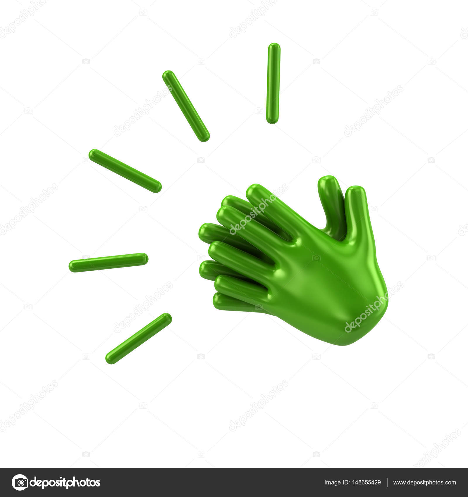 Green hands applause Stock Photo by ©valdum 148655429
