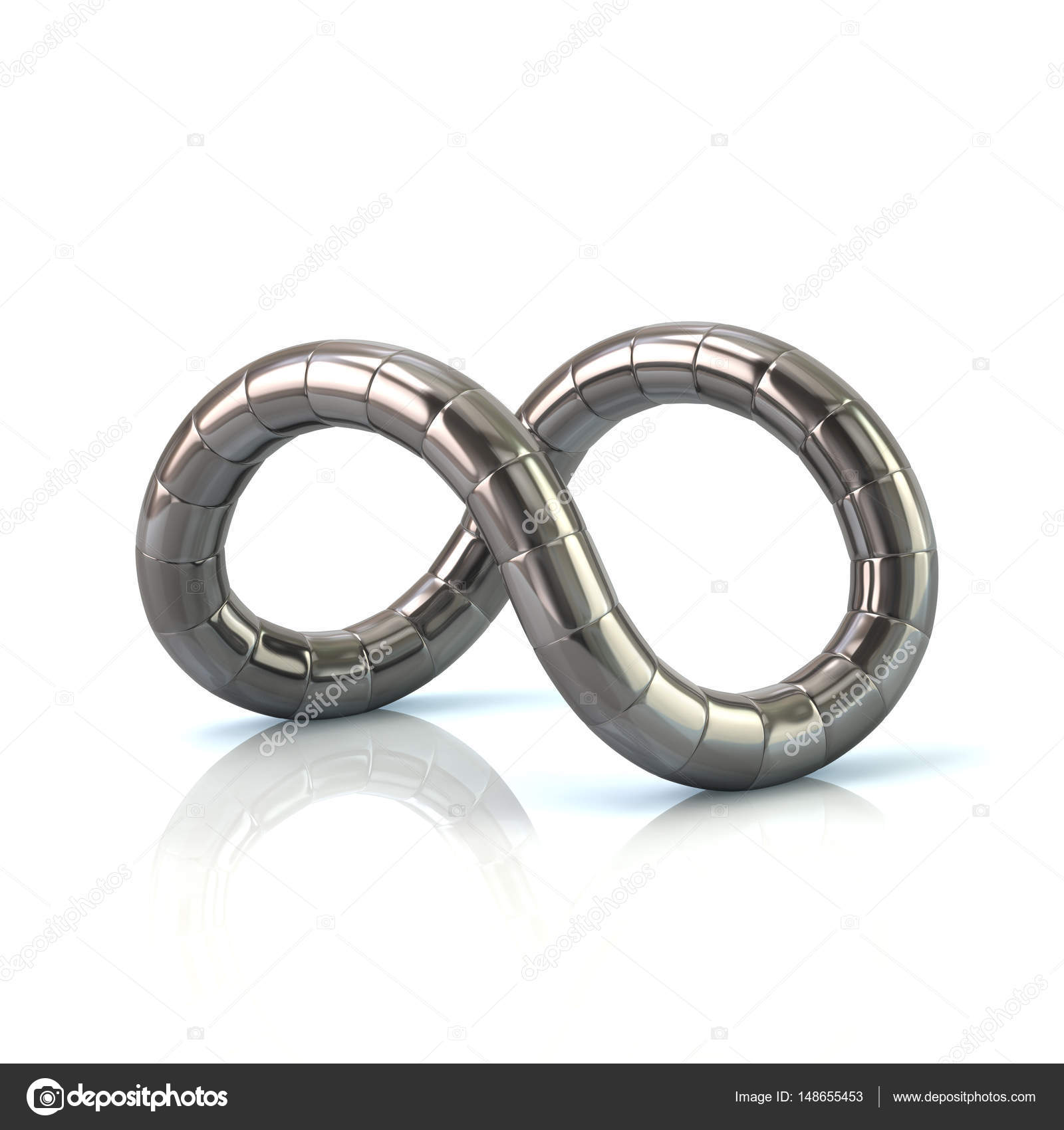 Silver infinity symbol Stock Photo by ©valdum 148655453