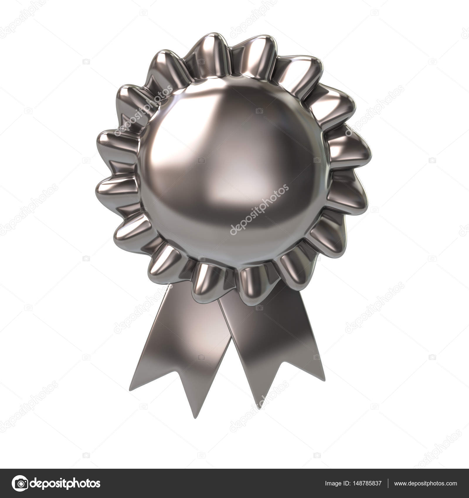 Silver rosette icon — Stock Photo © valdum #148785837