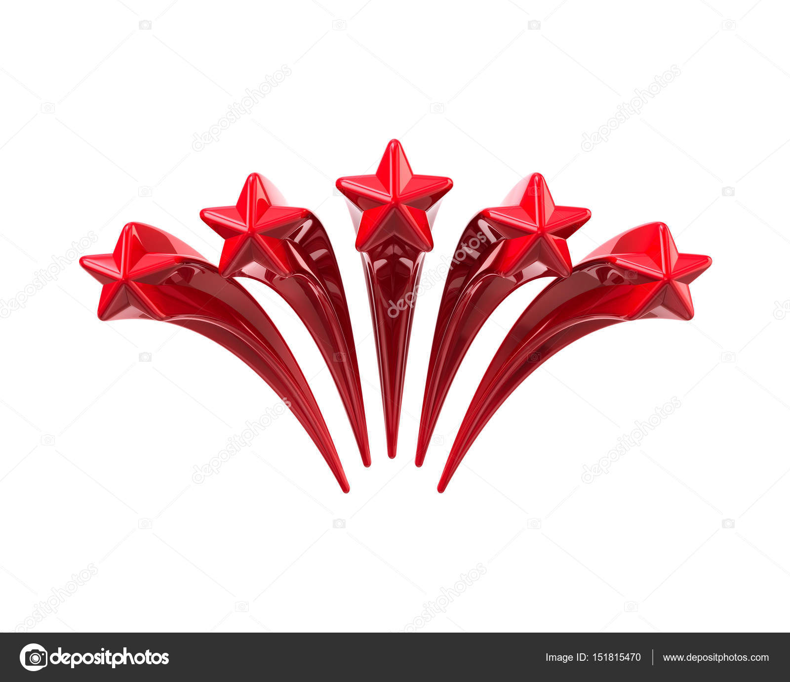 Five red stars ⬇ Stock Photo, Image by © valdum #151815470