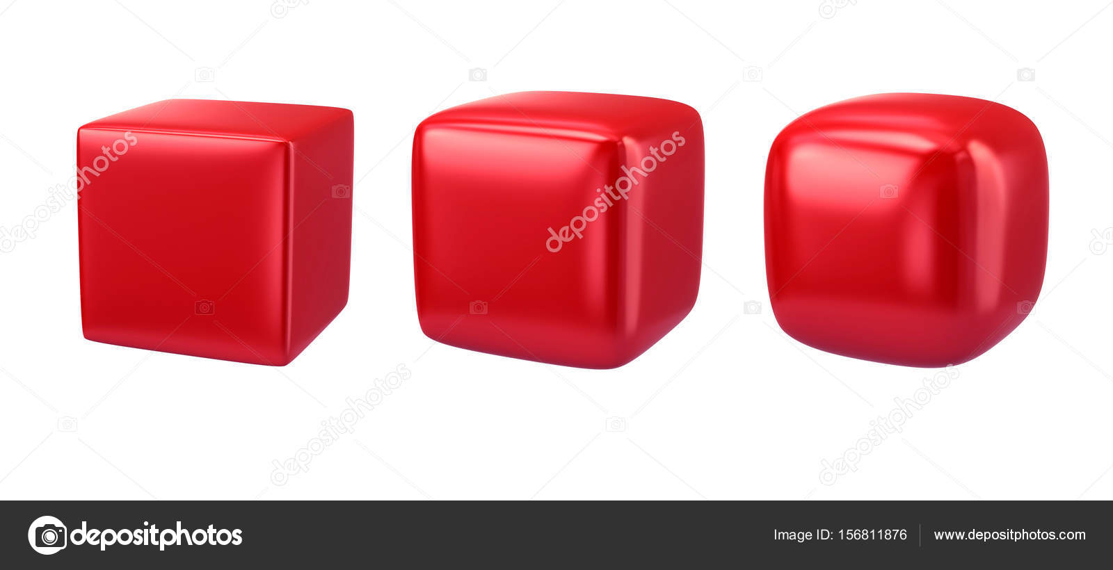 Three red cubes Stock Photo by ©valdum 156811876