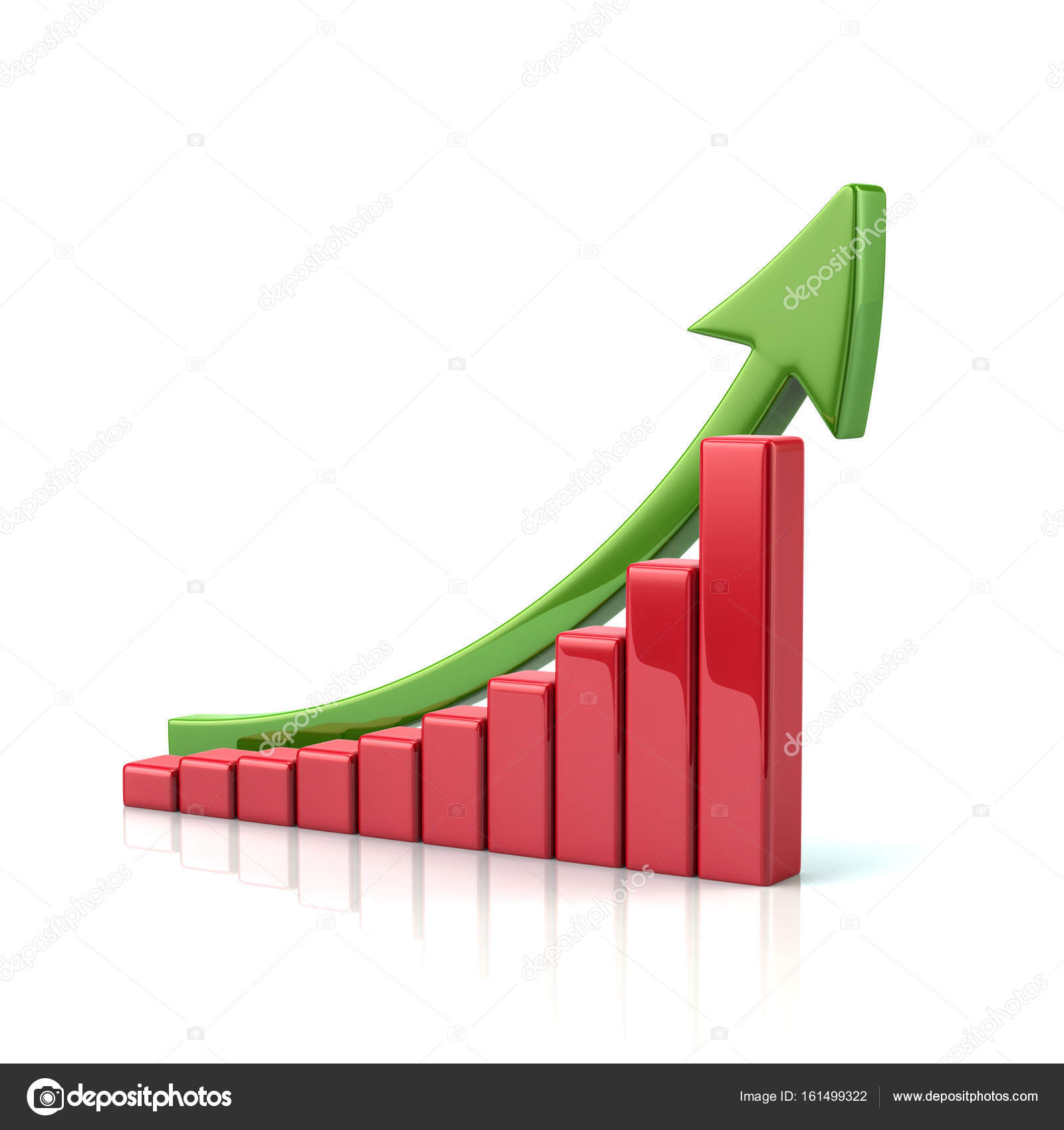 Red growing graph icon Stock Photo by ©valdum 161499322