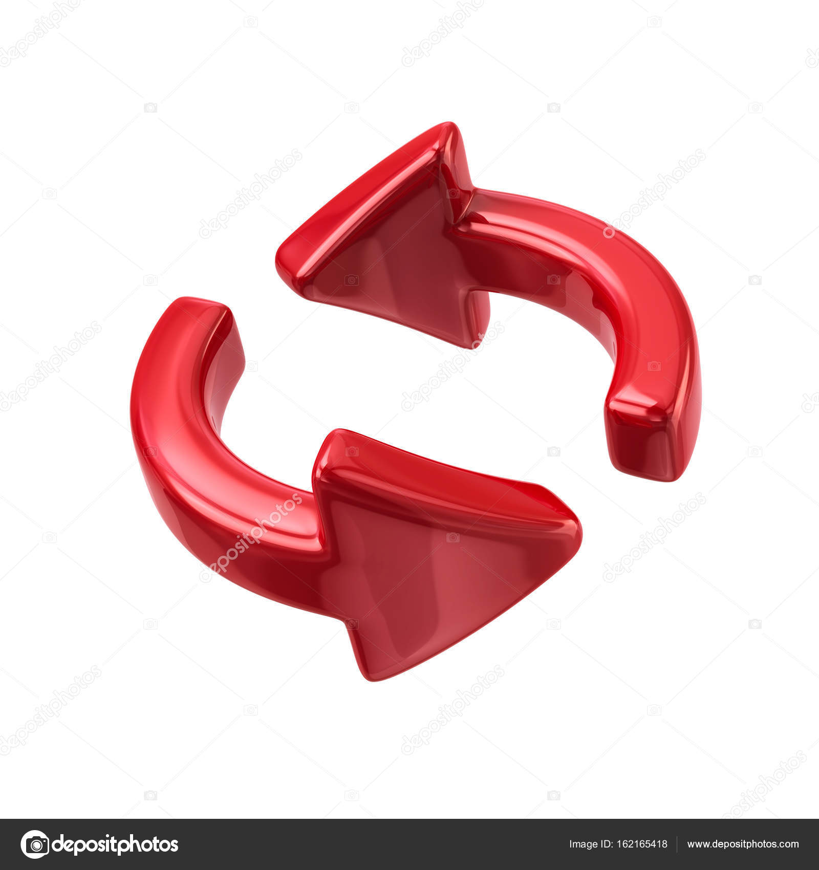 Red rotation arrows icon Stock Photo by ©valdum 162165418