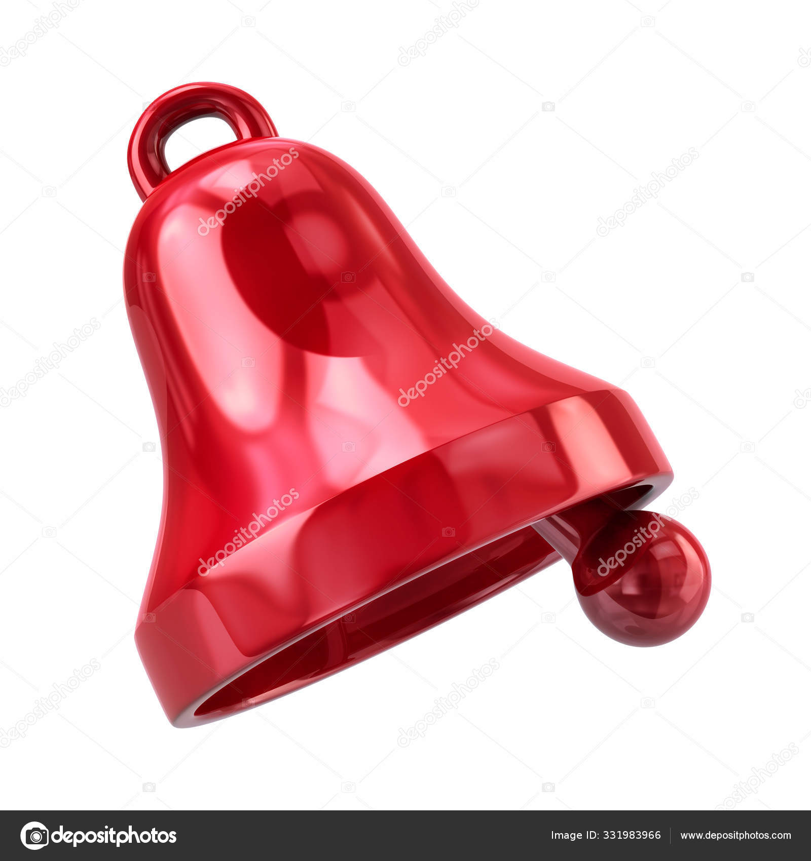 Red bell icon 3d illustration Stock Photo by ©valdum 331983966