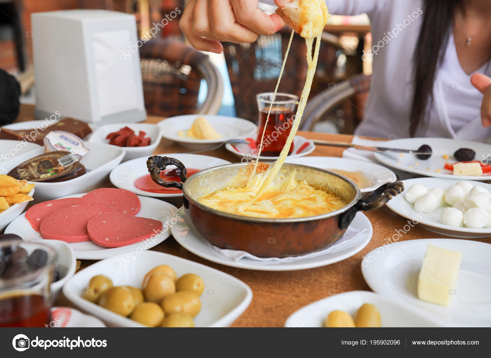 Traditional Turkish Breakfast Turkish Tea Stock Photo by ©OmerYontar ...