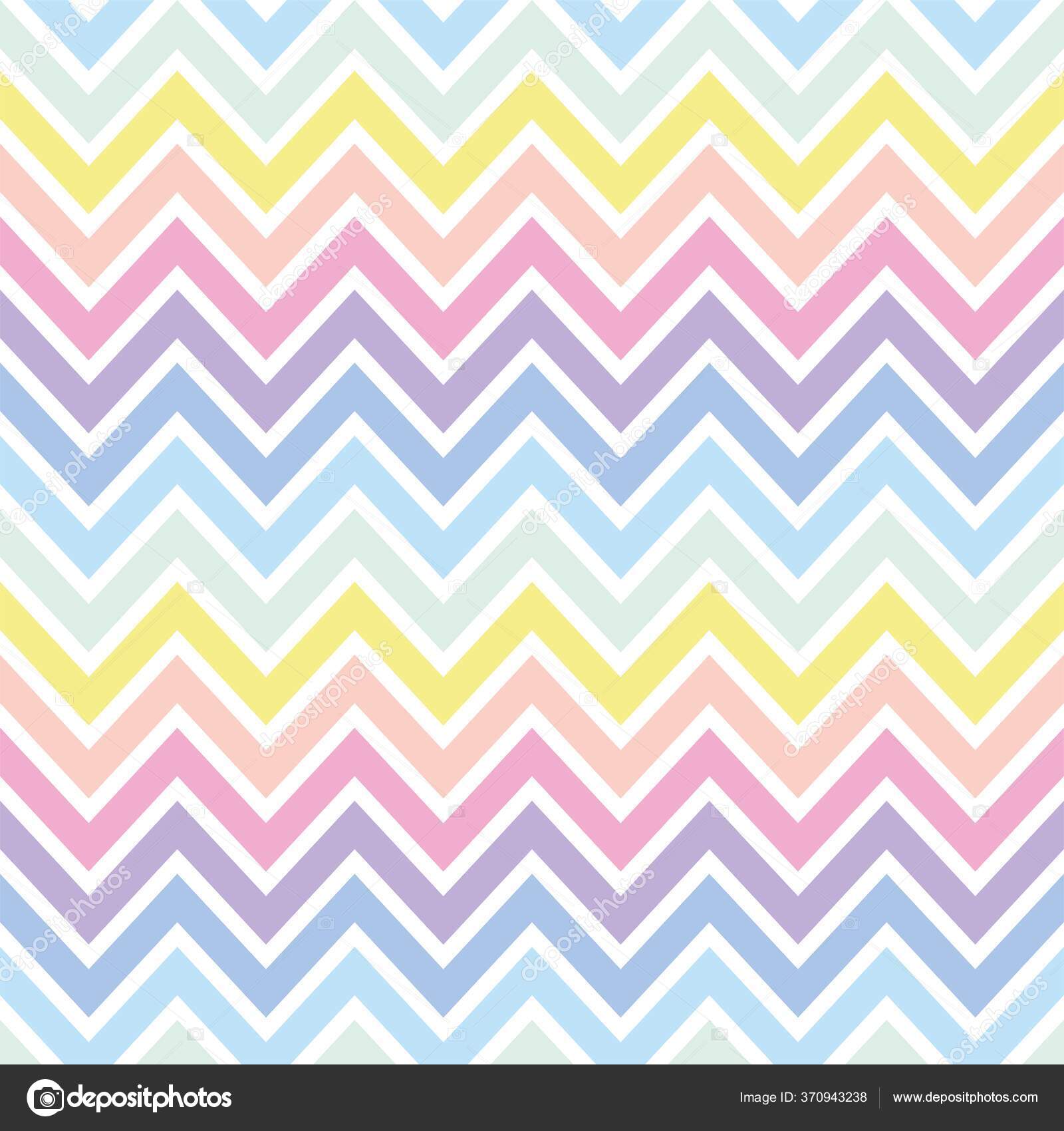 Delicate Abstract Background Multi Colored Zigzag Stripes Pastel Colors ...