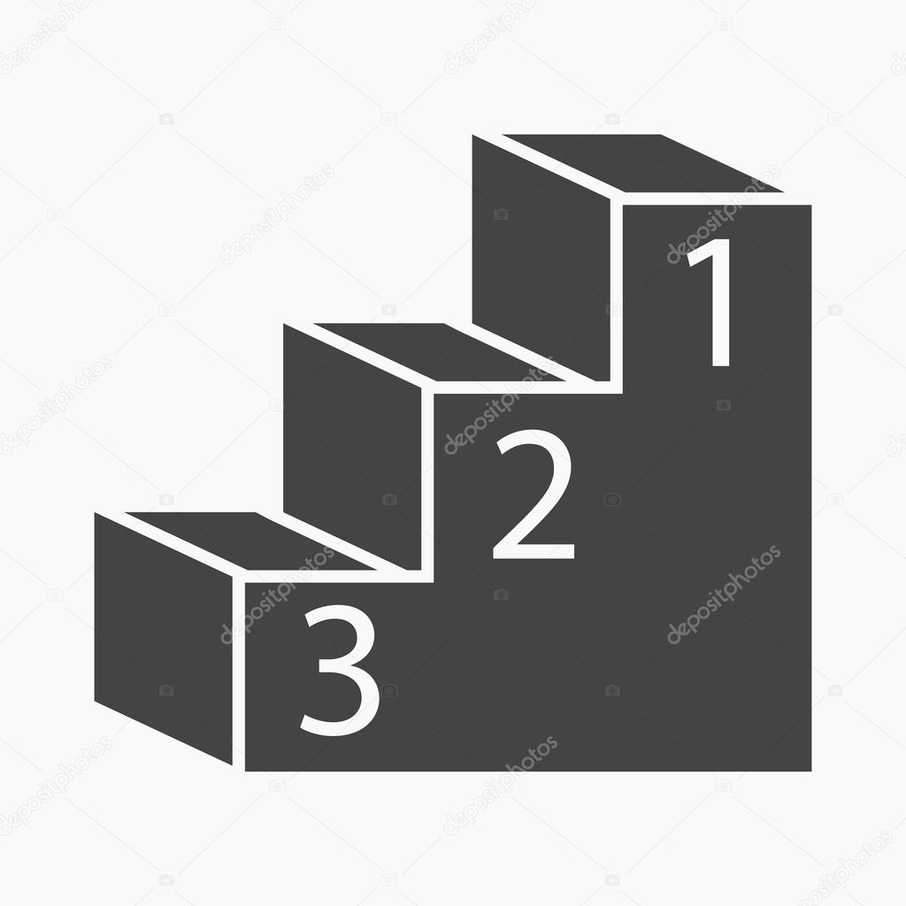 Pedestal icon cartoon. Single education icon from the big school ...